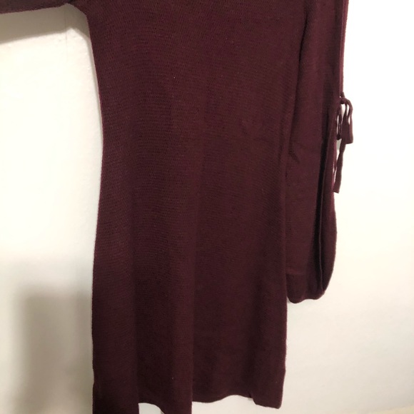 American Eagle Outfitters | Dresses | American Eagle Maroon Wine Waffle ...